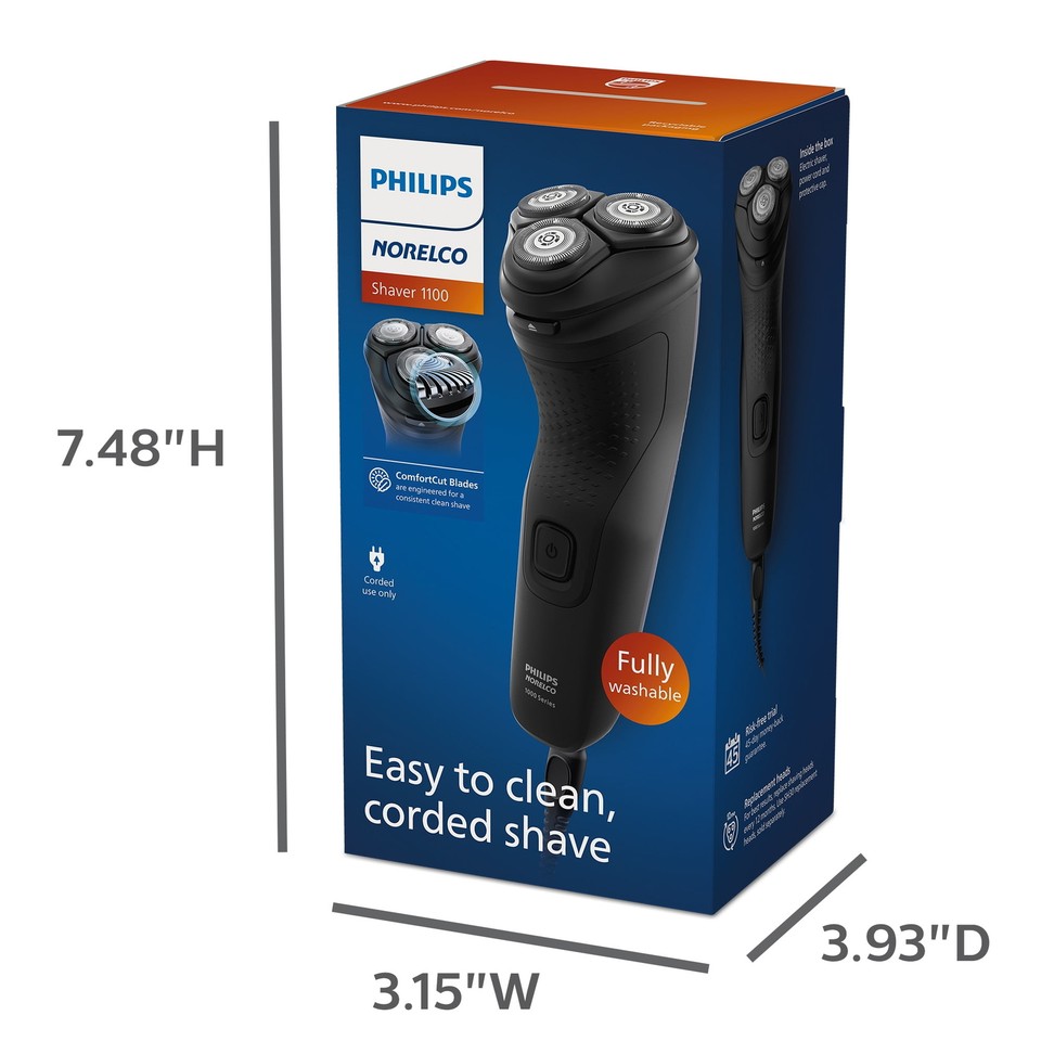 Norelco Shaver 1100 S1016/90(Corded Only) New Upgrade | eBay