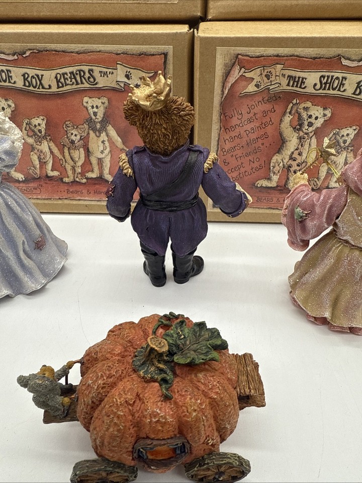 Cinderella Storybook Figurines ~ Boyd’s Shoe Box Bears Collection (Set ...