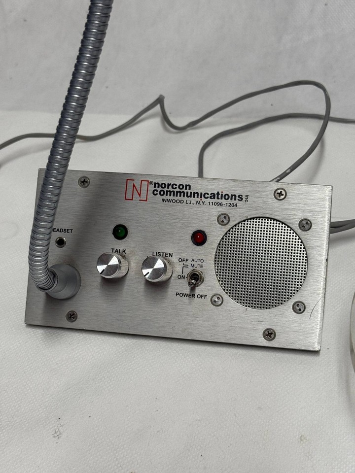 Norcon Communications TTU-7X Talk-Thru Unit Tested Base & Windows Unit ...