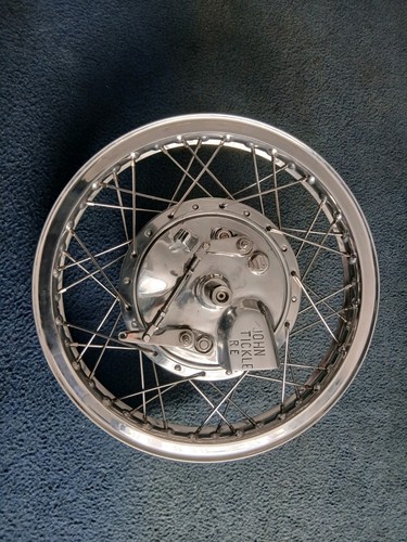 Norton / john tickle/ Cafe Racer 8" Twin Leading Shoe Front Wheel | eBay UK