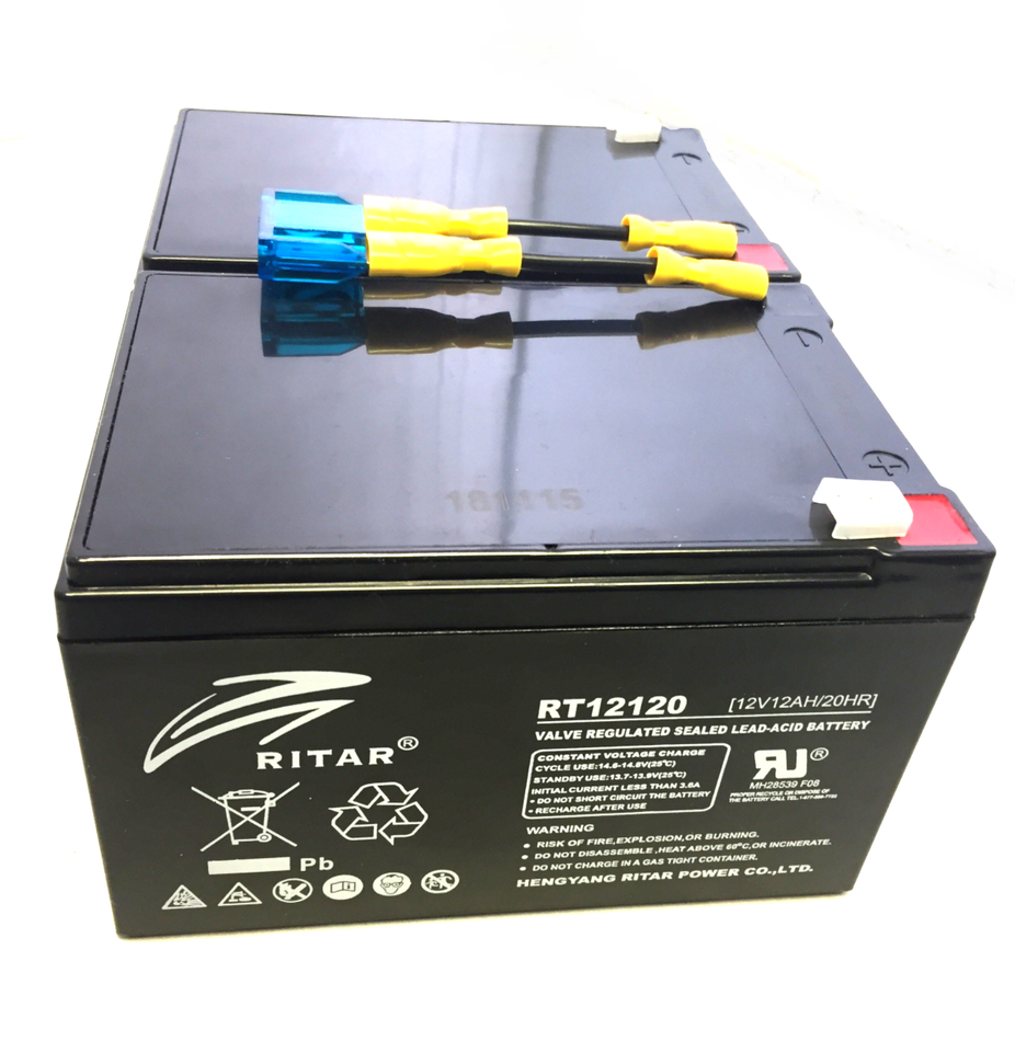 RBC6 APC UPS Battery pack - FULLY ASSEMBLED SMT1000I (SU1000 & SUA1000 ...