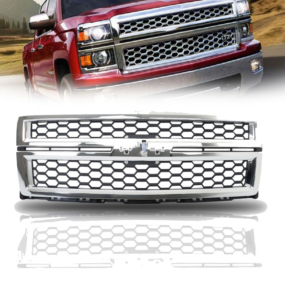 GM1200696 Front Bumper Honeycomb Grille For Chevrolet Silverado 1500 2014-2015 | eBay