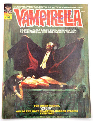VAMPIRELLA #16 (1972) / VF+/ACKERMAN AUTO VAMPIRELLA 1ST MEETING WITH ...