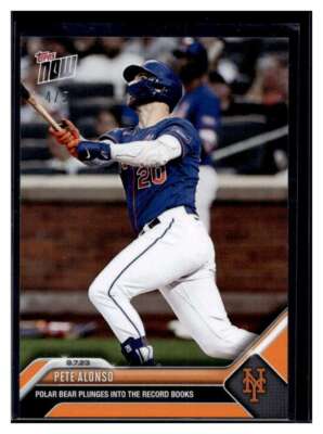2023 Topps Now #669 Pete Alonso Orange Parallel Card #d /5 | eBay