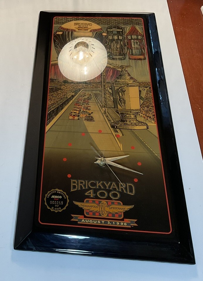 Jebco Vintage Brickyard 400 Clock August 3 ,1996 #2219 Of 5,000 | eBay