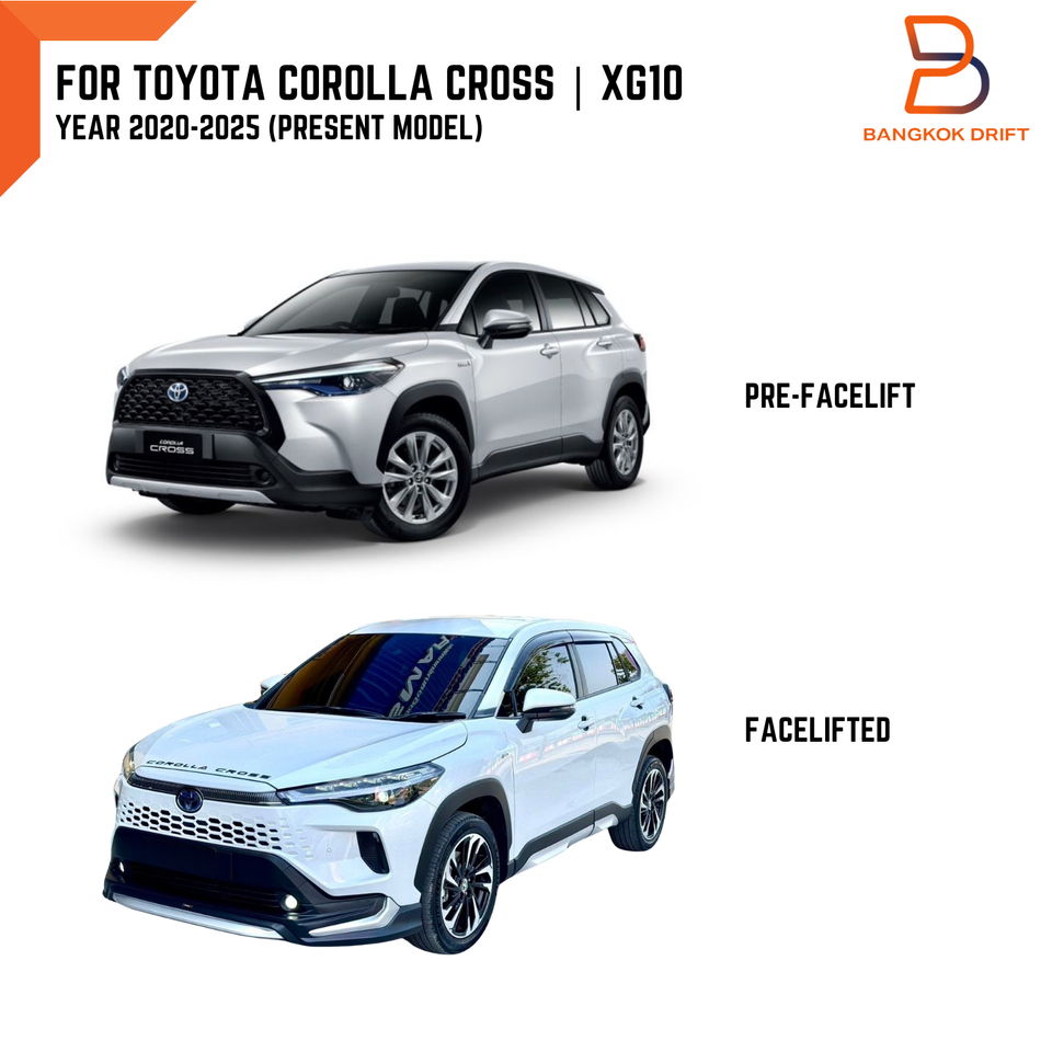 BLACK COROLLA CROSS HOOD 3D ACRYLIC LOGO EMBLEM LETTERS For Toyota 2020 ...