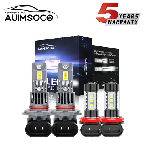 For Toyota RAV4 2016 2017 2018 LED Headlight Bulbs High/Low + Fog Light ...