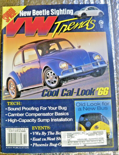 VW TRENDS Magazine October 1997 Cool Cal-Look 66 Soundproofing your Bug ...