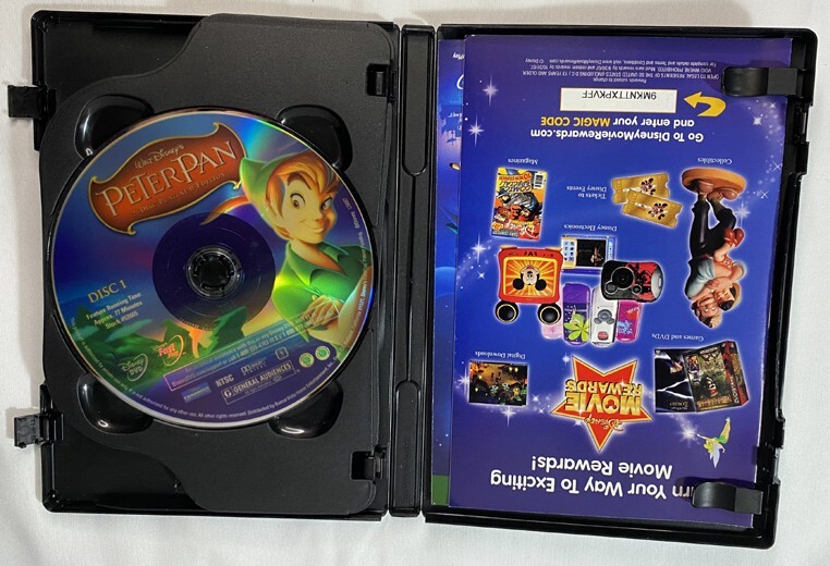 Disney's PETER PAN Original 2007 DVD Release Platinum Edition 2-disc ...