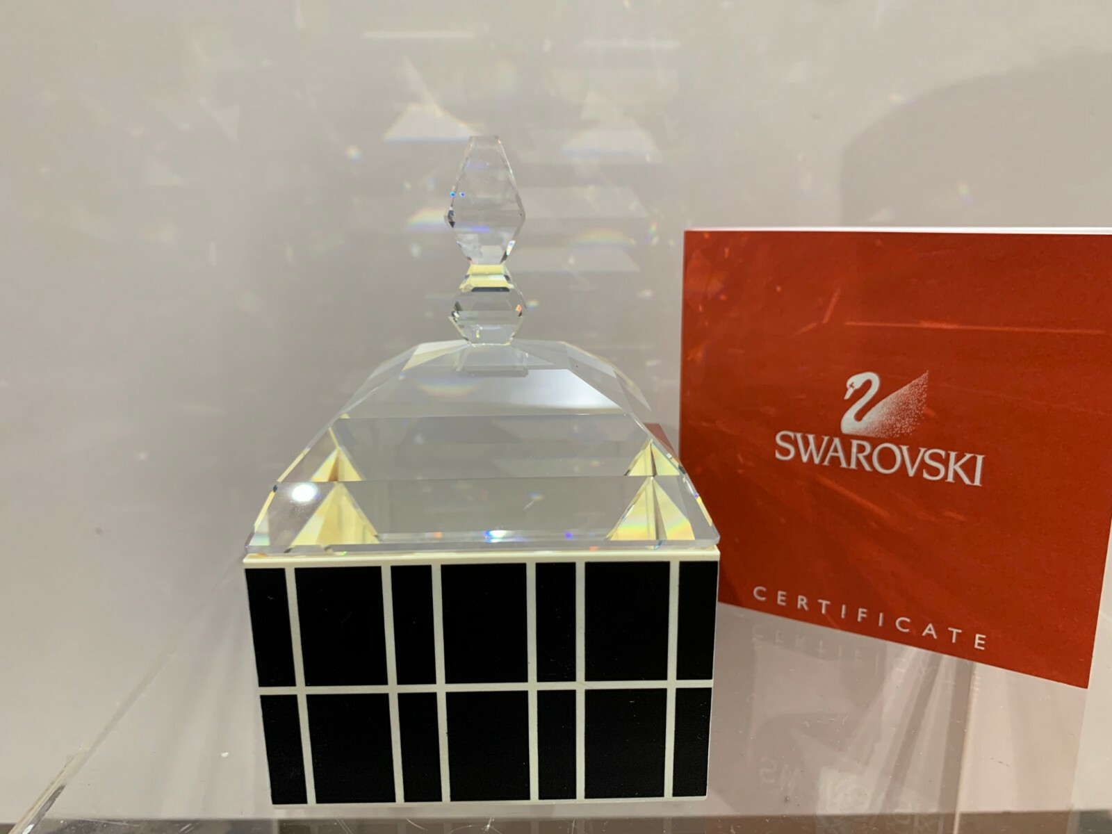 Swarovski Crystal Black Op Art Box 9280 000 059 / 607731 MIB W/COA | eBay