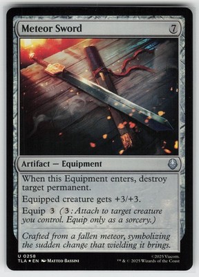 Meteor Sword Foil Avatar: The Last Airbender 258 U NM MTG | eBay