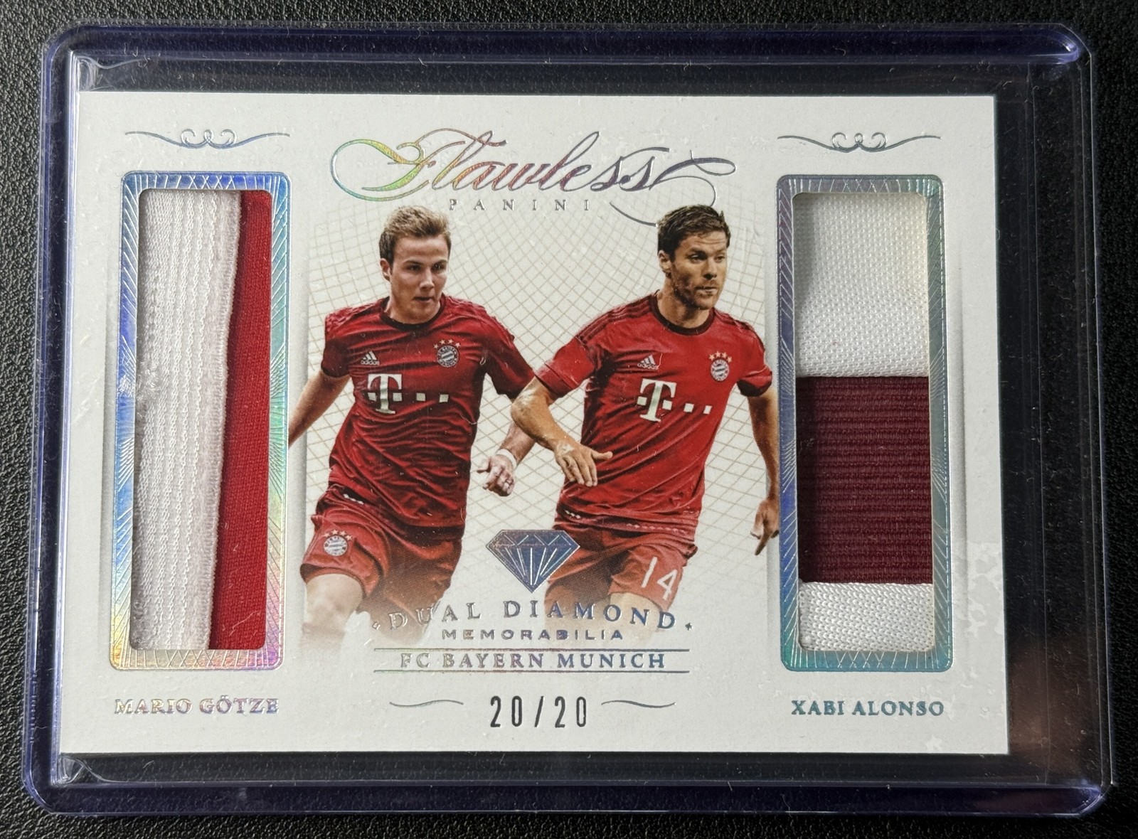 Mario Gotze / Xabi Alonso 2015 Flawless #2 Dual Diamond Memorabilia ...