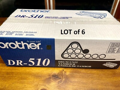 6)BROTHER Genuine DR-510 Drum Unit - Sealed Box OEM Original DR510 HL ...