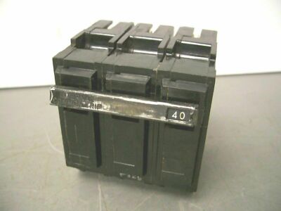 GE THQL CIRCUIT BREAKER THQL32040 40AMP 240VOLT 3POLE OLD | eBay