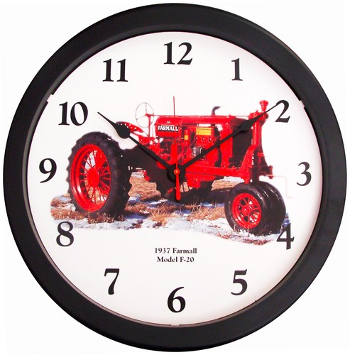 New Vintage 1937 McCormick Farmall Model F-20 Tractor Wall Clock ...