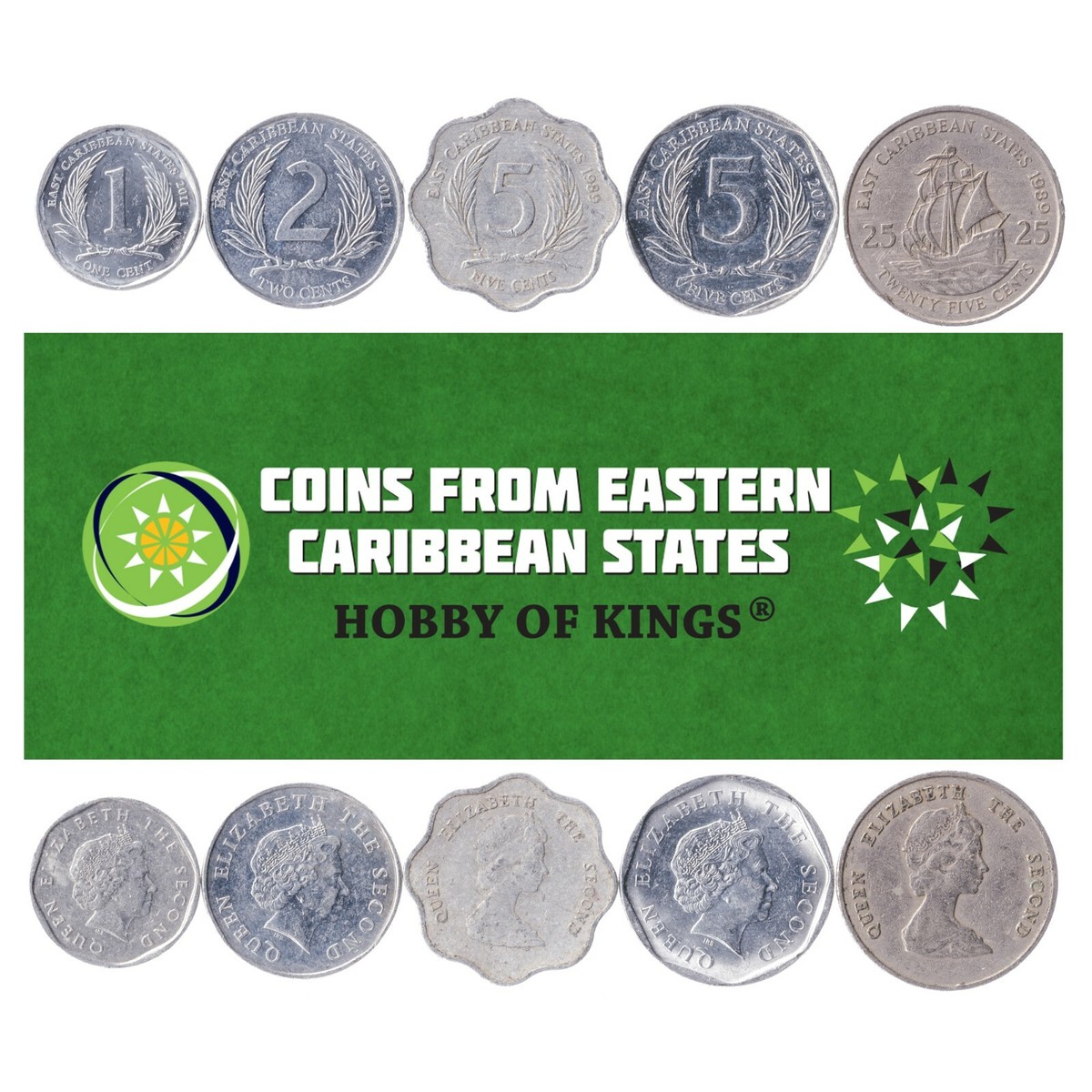 Caribbean Coin Coins Money Eastern Caribbean States 1 Dollar 2012