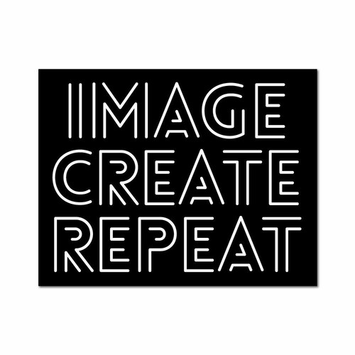 Image Create Repeat Sticker Decal Fun Funny Pop Art Colorful | eBay ...