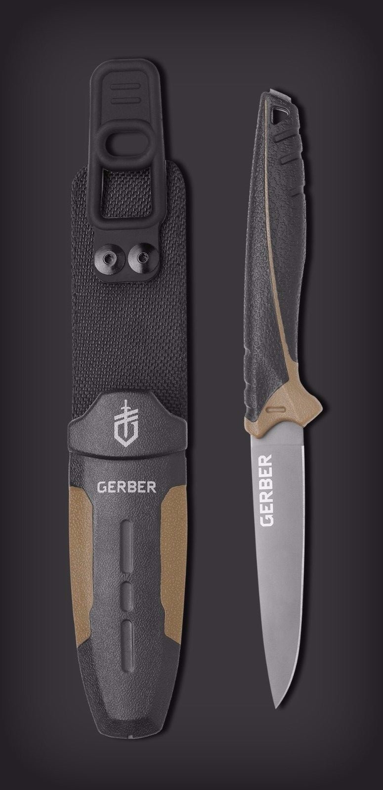Genuine gerber Myth Fixed Blade knife Bone Saw Hatchet Axe E-Z Opening ...