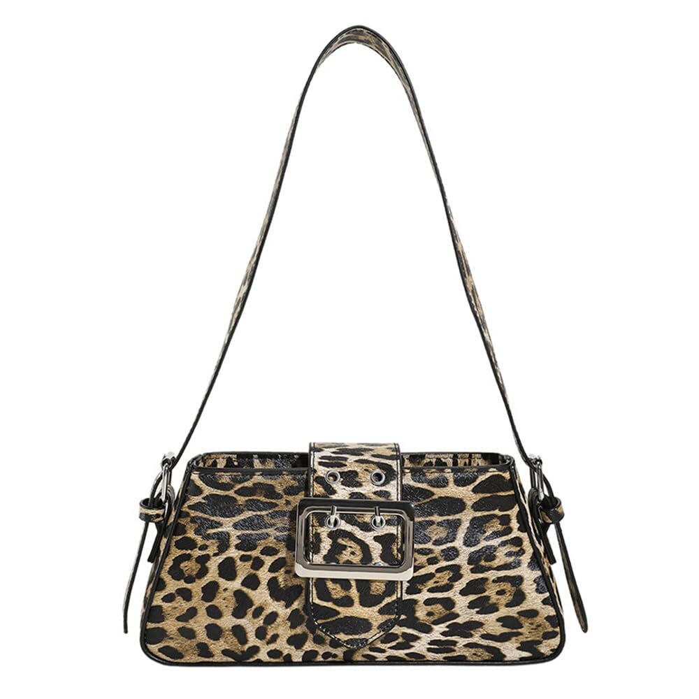 Leopard Print Shoulder Bag Cheetah Print Handbag Women Leather Clutch ...