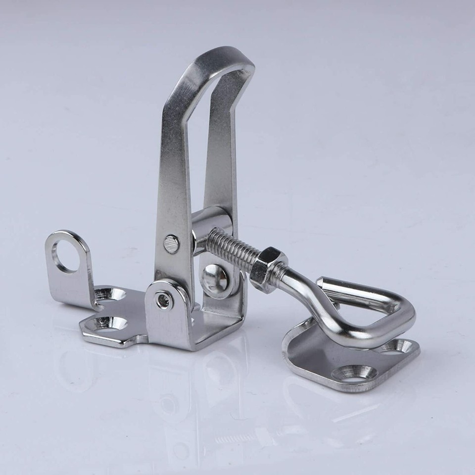 2X Stainless Steel Toggle Latch Clamp Adjustable Self-locking Buckle ...