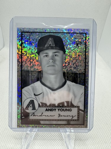 2021 Topps Chrome Andy Young #22 Black And White Mini Diamonds ...