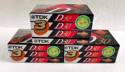 10 TDK D30 Dynamic Performance HIGH Output IEC I/Type I - Cassette ...