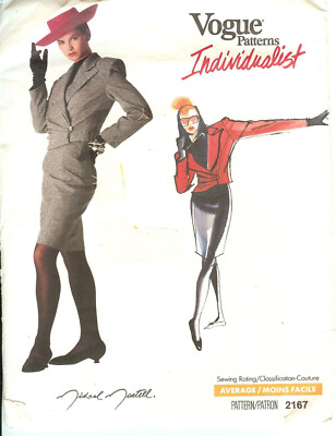 OOP Vogue 2167 Individualist Michael Mortell Skirt Jacket Pattern ...