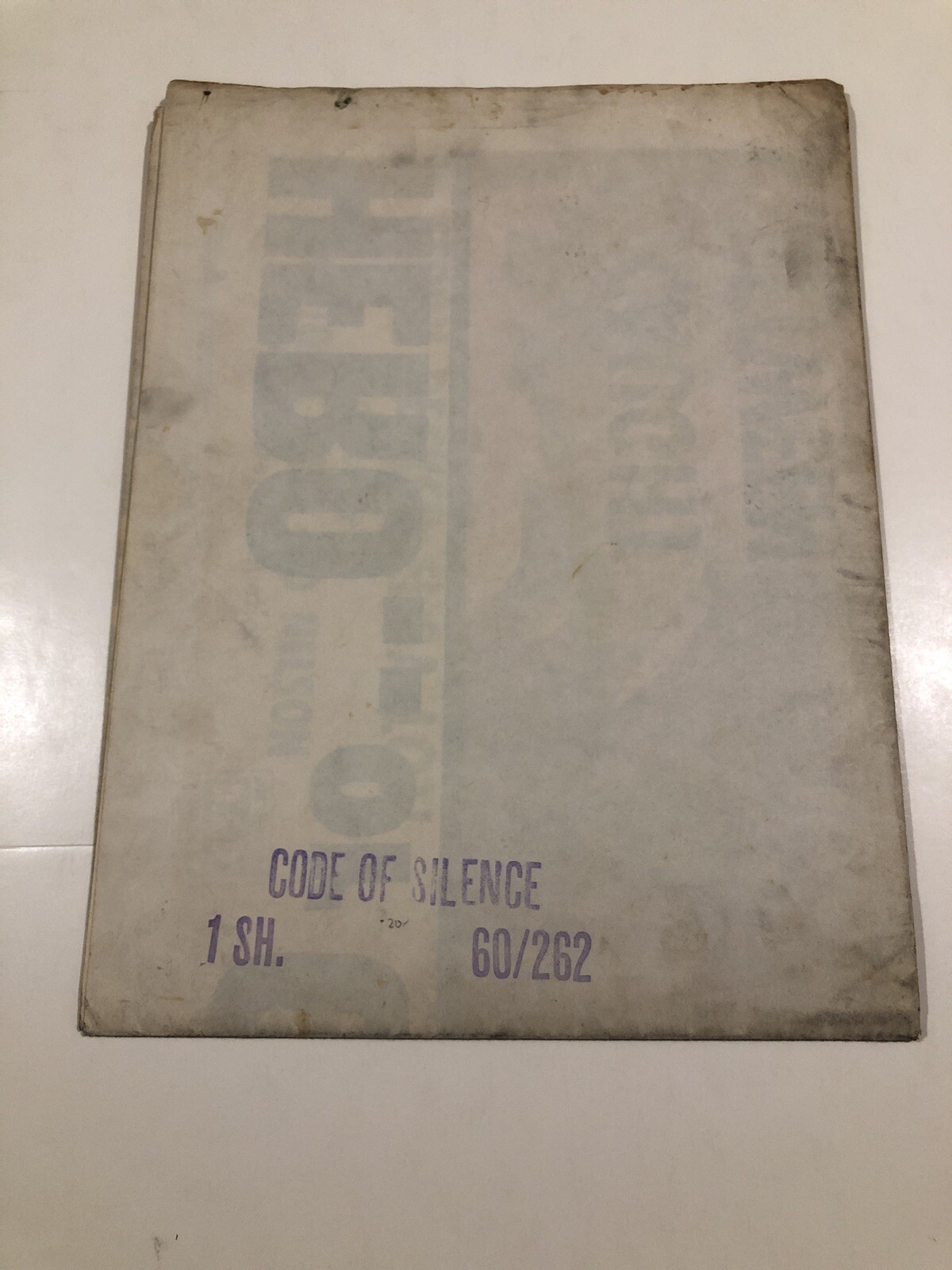 CODE OF SILENCE 1960 Original Movie Poster 27X41 Terry Becker Elisa ...