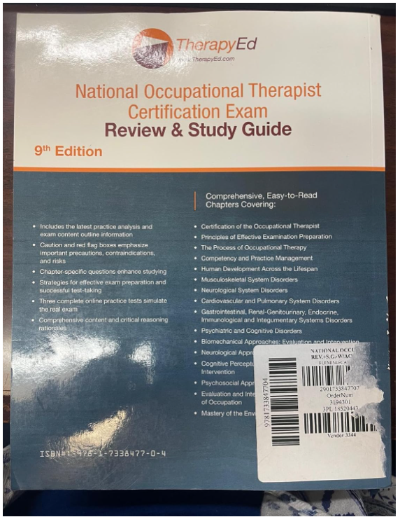 National Occupational Therapist Certification Exam Review and Study ...