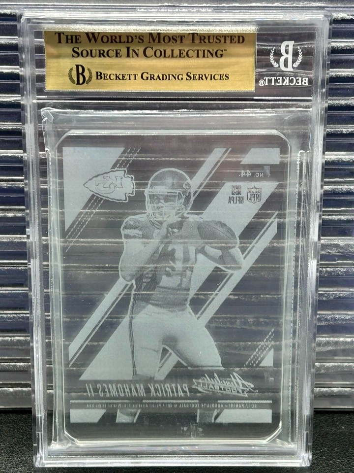 2017 Absolute Patrick Mahomes II Glass SSP Rookie Card RC #44 BGS 9.5 ...