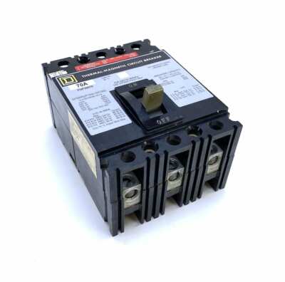 Square D FHP36070 3 Pole 70 Amp 600 Vac Circuit Breaker | eBay