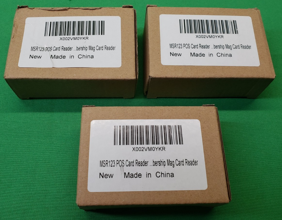 *Lot Of 3* USB Magnetic Credit Card Reader 3-Track POS Swipe Card ...