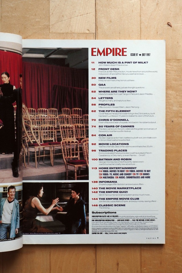 Empire Magazine July 1997. Films, Movies, The Fifth Element, Bruce ...