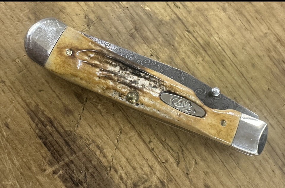 Case Stag Damascus Trapperlock Knife 5154L 2009 | eBay