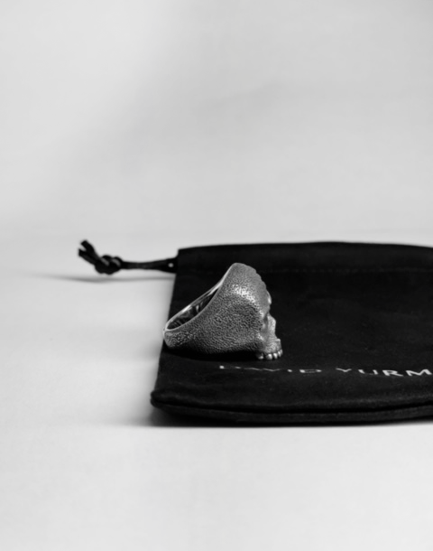 David Yurman Waves Skull Sterling Silver Ring | David Yurman Waves ...