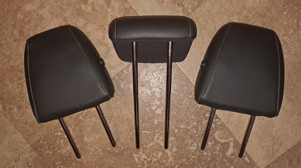 2013-2019 Ford Escape C-Max Rear Leather Head Rest Folding Set of 3 ...