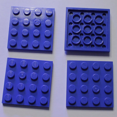 Bulk Lego Pieces: 4 Blue 4x4 Plates Legos ** NEW ** LDraw part 3031 | eBay
