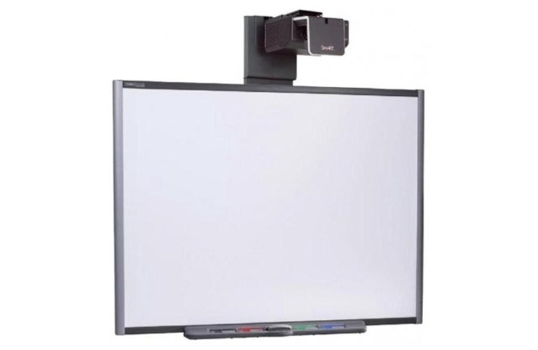 77” SB680 INTERACTIVE SMART BOARD AND SHORT THROW UF75 HDMI PROJECTOR ...