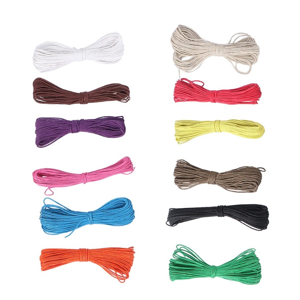 12 Colors Colorful Cotton Craft Cord Jewellery Making String 1mm | eBay ...