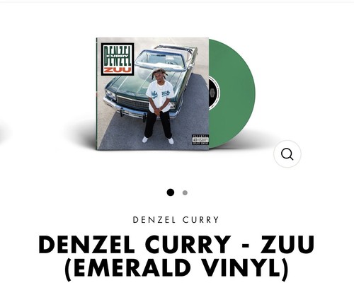 Denzel Curry Zuu TRANSPARENT EMERALD GREEN COLOR Vinyl LP 1st Pressing ...