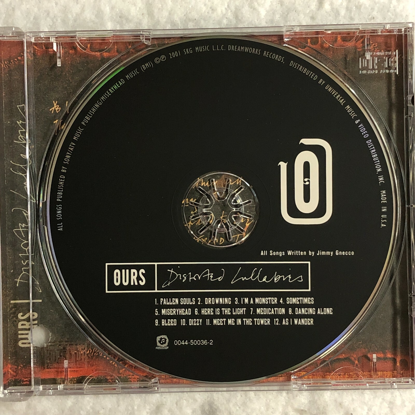 Ours CD Alternative Rock Distorted Lullabies 2000s 12 Song Studio Album ...