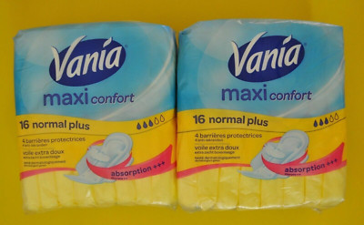 Vania maxi confort 32 Serviettes hygiéniques Protection féminine ...