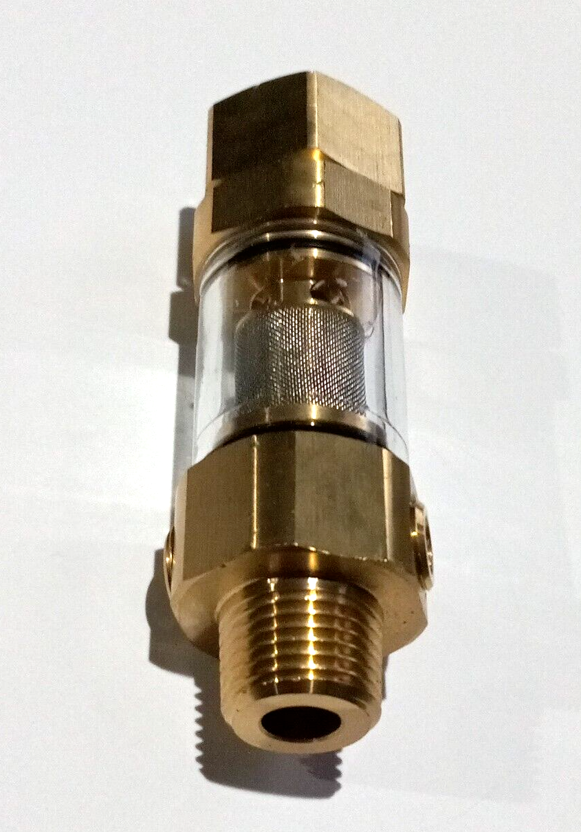 MTM ClearView In-Line Filter With One 1/4 Bypass, 1/2" NPT x 3/4 Garden ...