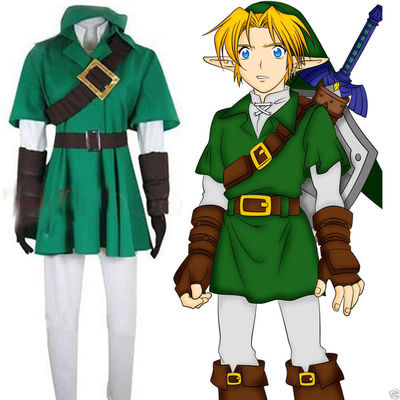 Legend of Zelda Zelda Link Cosplay Costume csddlink outfit full set | eBay