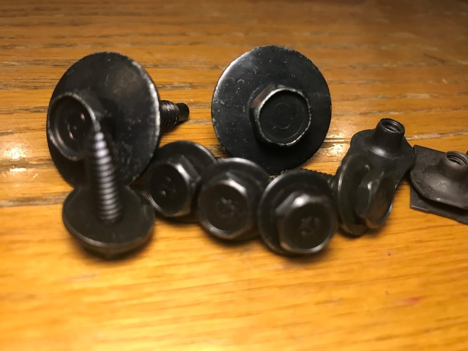 68-74 Mopar A B E Body Dart Cuda Dash Frame to Body Fastener Set (5 ...