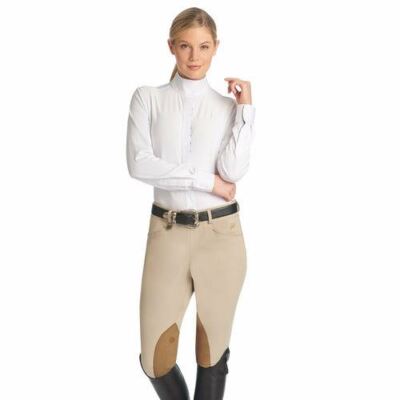 Ovation Ladies Euroweave DX TS Hunter Side Zip Breeches | eBay