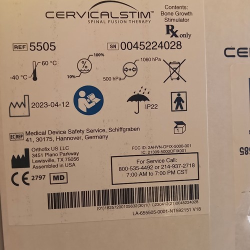 Orthofix Cervical Stim 5505 Spinal Fusion Therapy for sale online | eBay