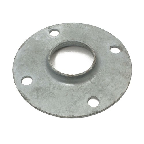 Chain Link 2" [1 7/8" OD] Surface Mount Floor Flange- Round Disk Flange ...