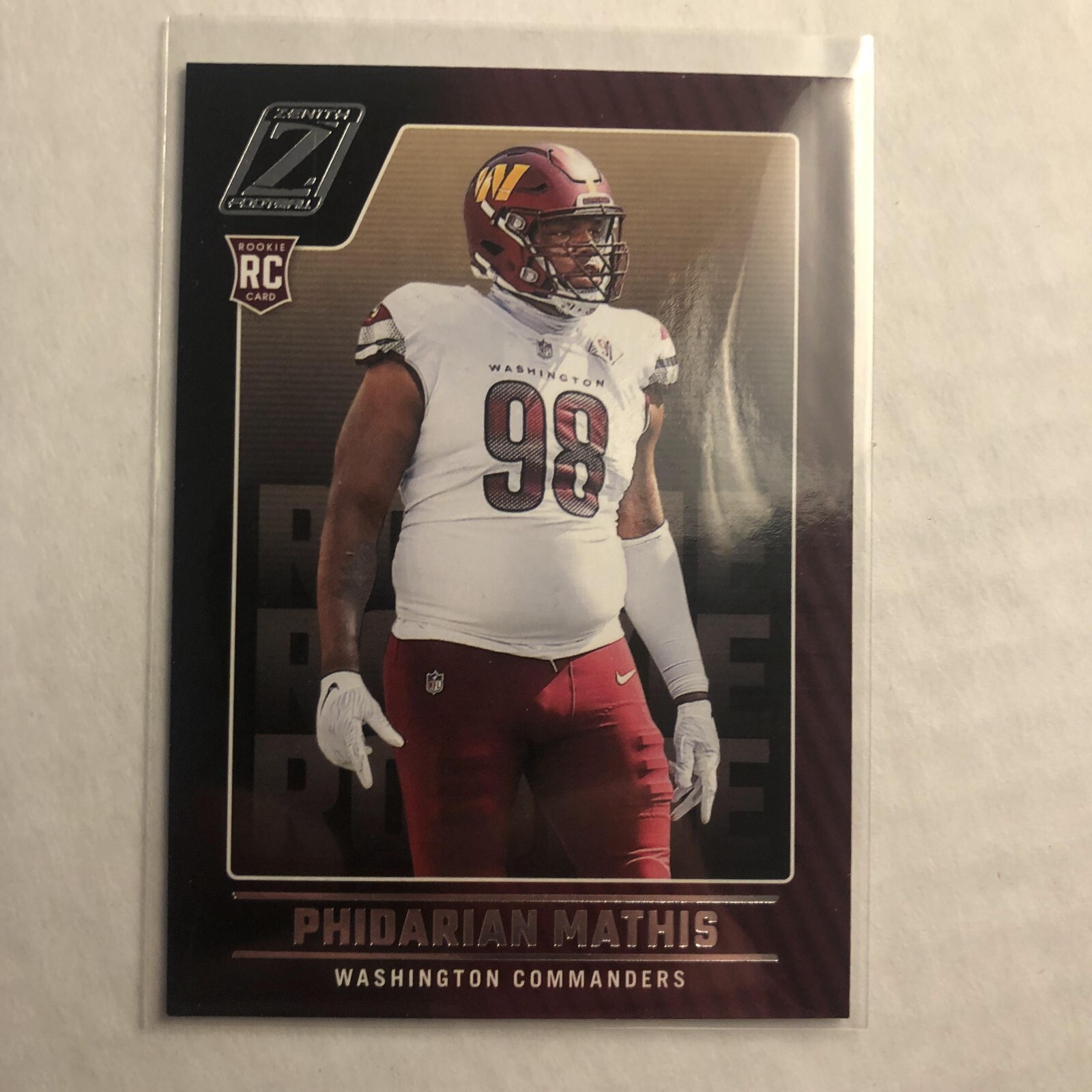 2022 Zenith Base Phidarian Mathis RC Washington Commanders #159 | eBay