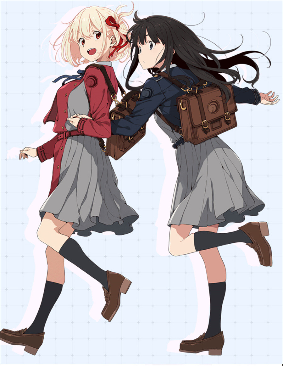 Lycoris Recoil Chisato Nishikigi Takina Inoue Backpack Uniform Shoulder ...